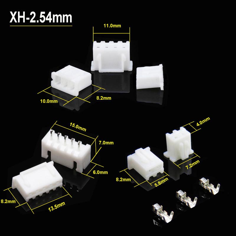 230pcs XH2.54mm 2/3/4/5P TJC3 Terminal Connector Kit-JH B2B Wholesale ...