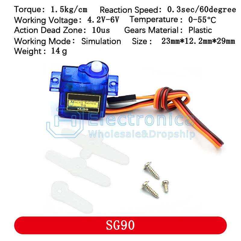 SG90 MG90S 9g Servo Motor For Smart Car-JH B2B Wholesale&Dropship ...