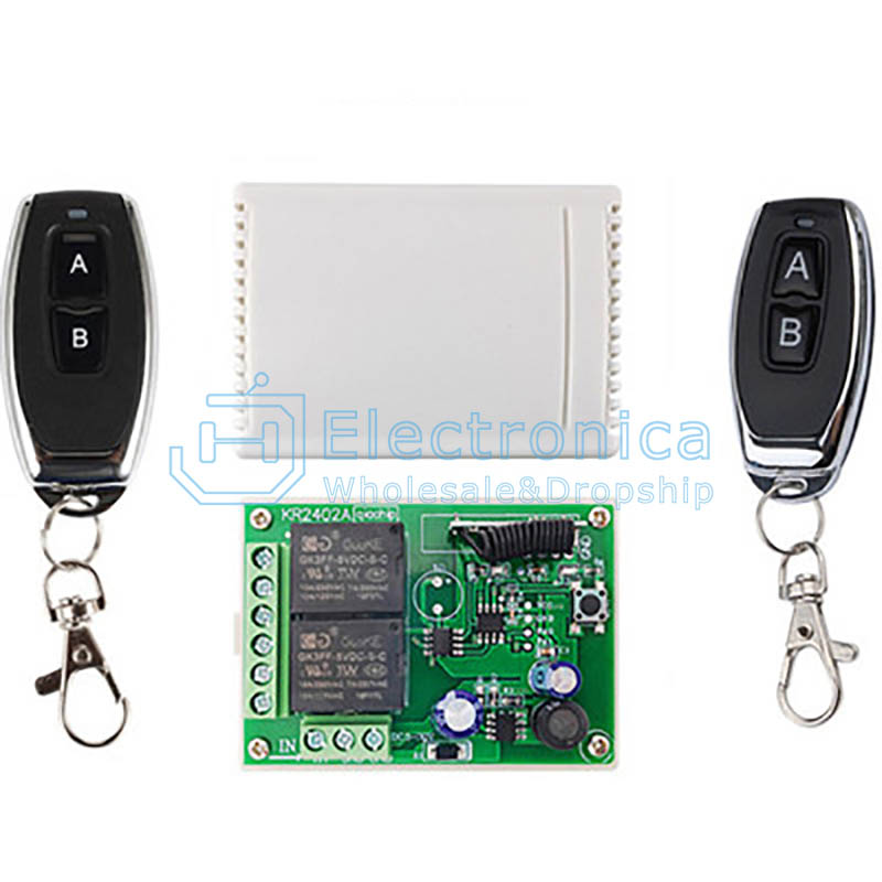 KR2402A-4 2 Channel Wireless Remote Control Switch-JH B2B Wholesale ...
