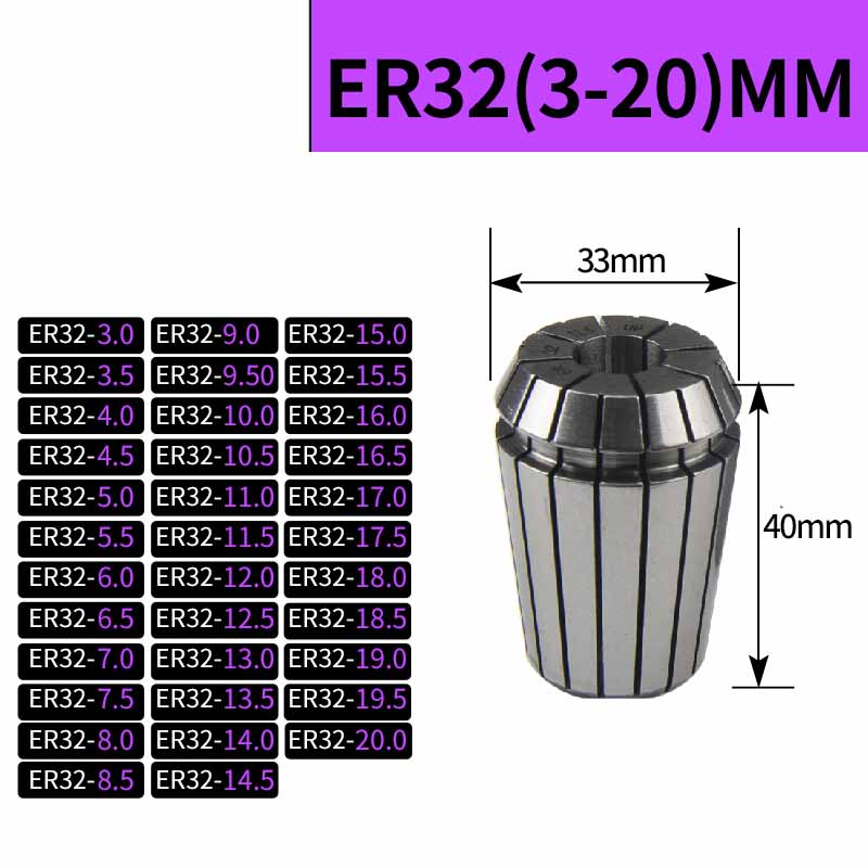 ER8/11/16/20/25/32/40/50 High Precision Collet-JH B2B Wholesale ...