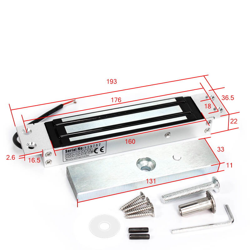 60/180/280KG Waterproof Surface Mounted/Concealed Magnetic Lock-JH B2B ...