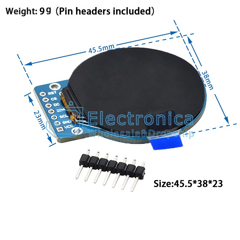 1.28 Inch TFT 240*240 IPS LCD Display Round Screen Module-JH B2B ...