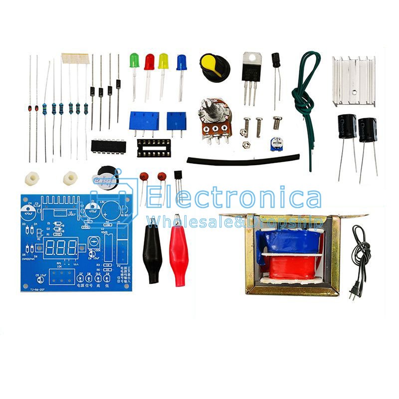 LM317 Adjustable DC Regulated Power Supply Board DIY Kit-JH B2B ...