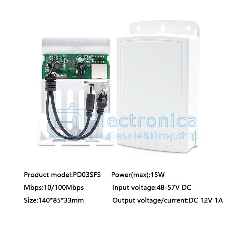 48V to 5V POE/Micro USB Splitter for Raspberry Pi-JH B2B Wholesale ...